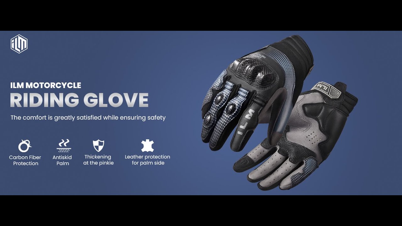 ILM GT3 Riding Motorcycle Gloves - YouTube