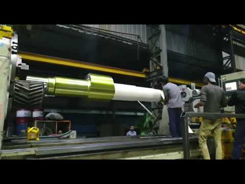 Crank shaft machining done on Skoda roll turning machine.