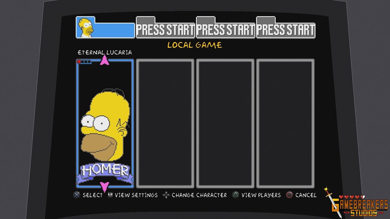 Simpsons Arcade - Homer (PSN) | Gamebreakers Playthrough - YouTube