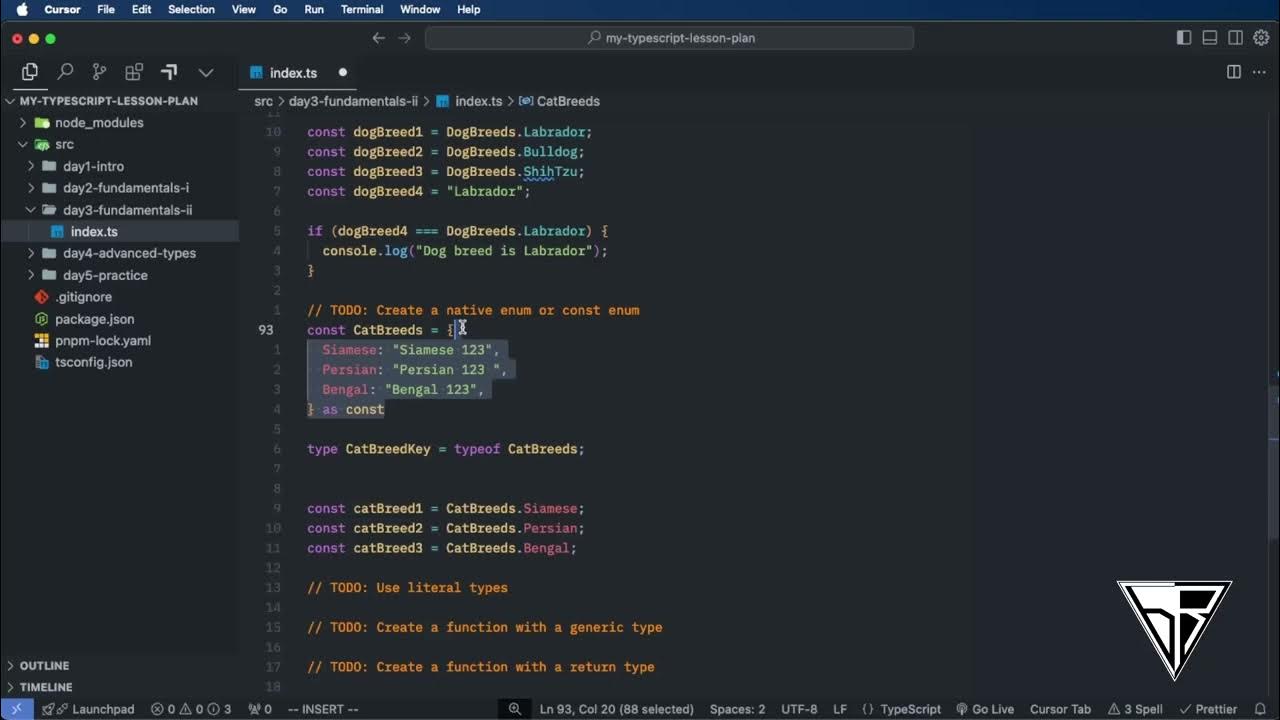 Why I like to use "const enum" in Typescript - YouTube