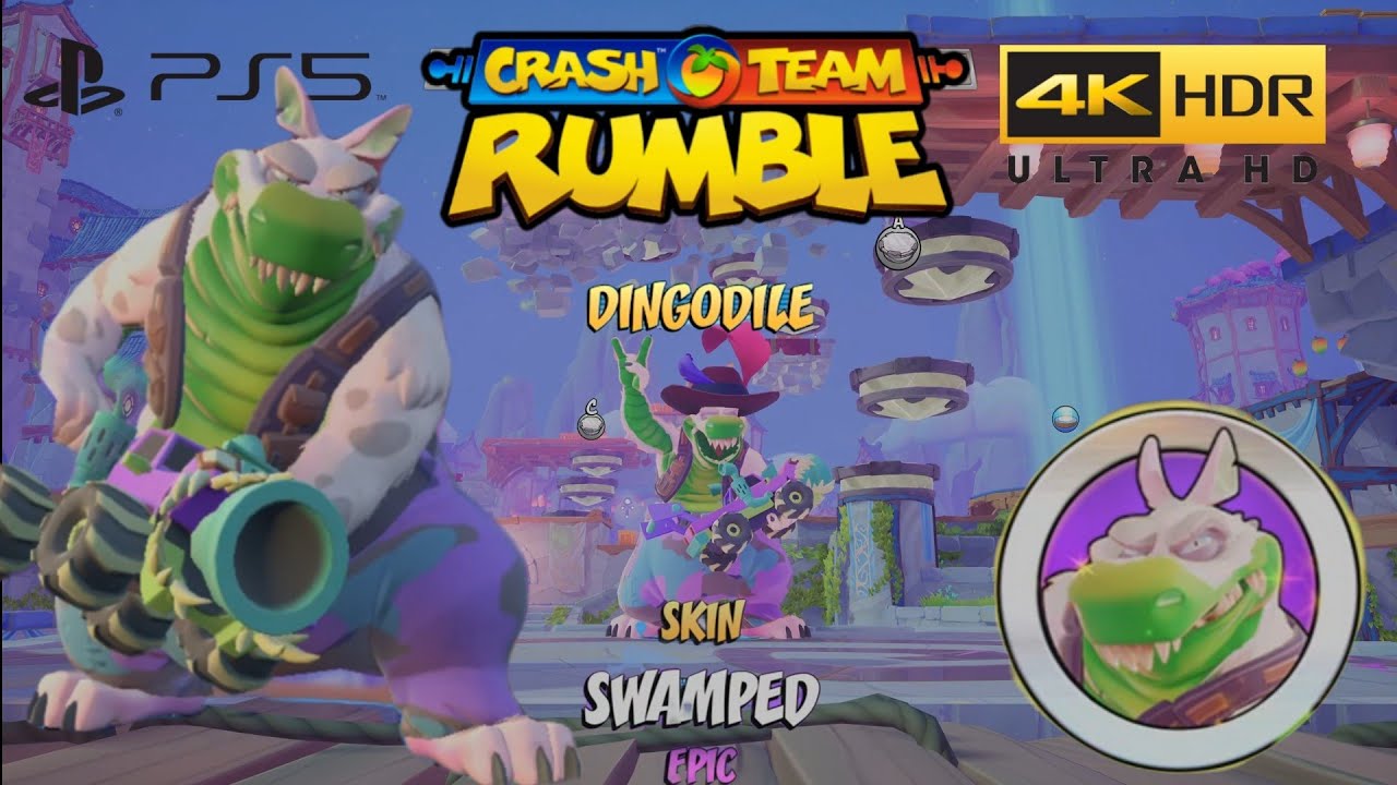 Crash Team Rumble: Competitive: Dingodile Swamped (PS5) (4KHDR) - YouTube