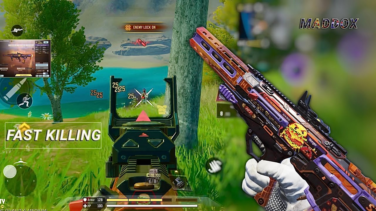 0 RECOIL in MID RANGE + FAST KILLING | BEST MADDOX GUNSMITH CODM BR ...