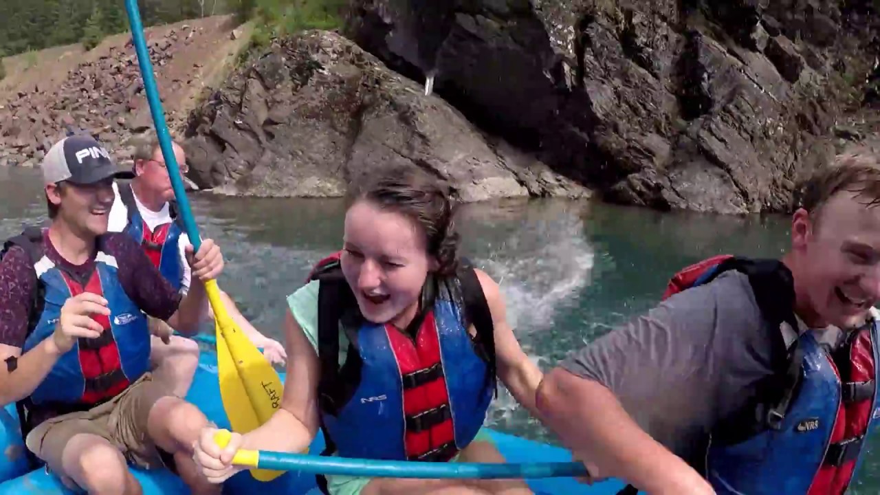 Glacier Guides Montana Raft ride THE WATER FIGHT during your ride LOTS ...
