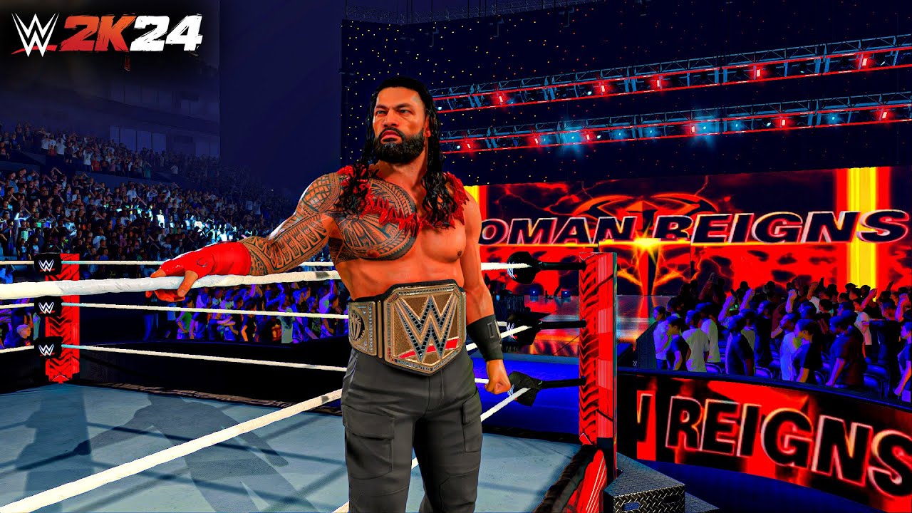 WWE 2K24: Roman Reigns Updated Charcter Mod W/ Graphics Pack | WWE2K24 ...