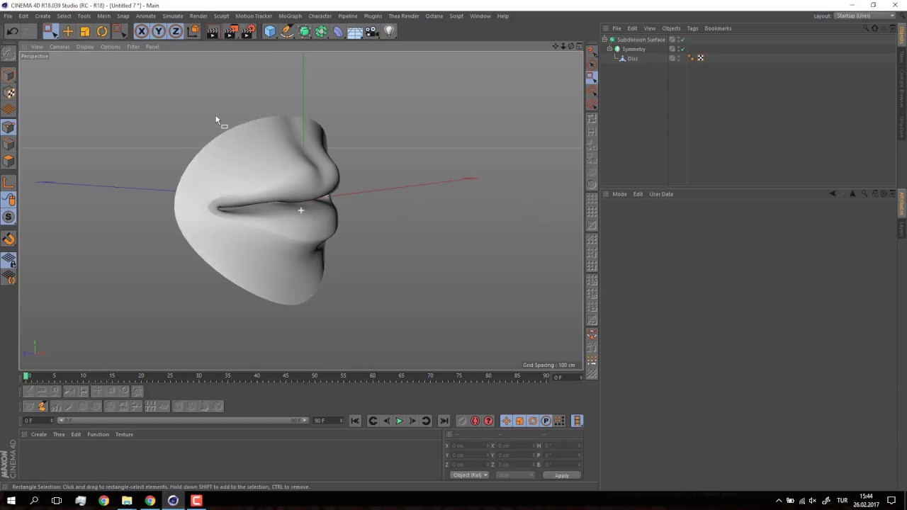 Cinema 4d Modelling 3d Human Face Part1 Lips - YouTube