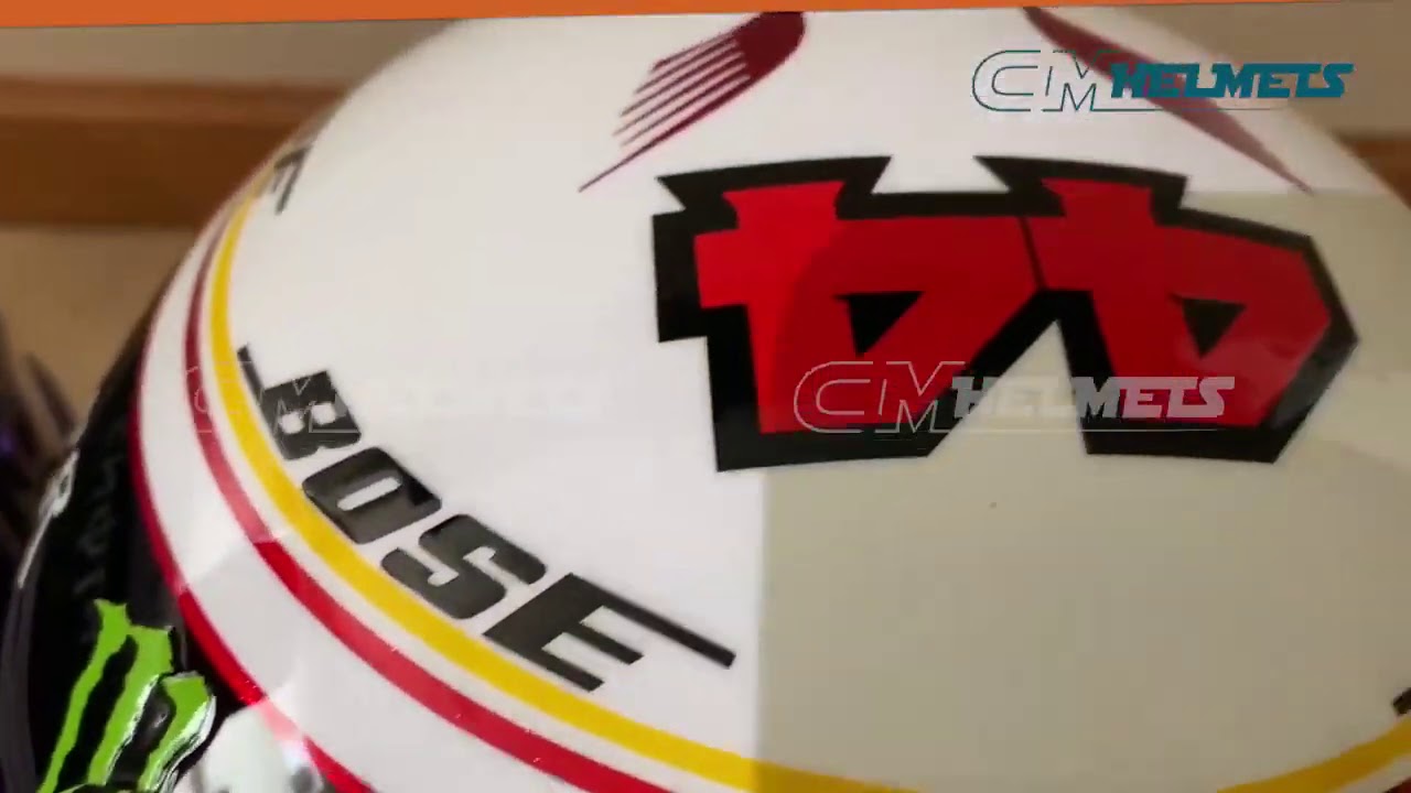 Lewis Hamilton collection of full size replica helmets. CLOSE UP - YouTube