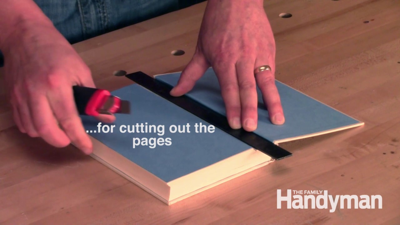 DIY Hiding Place From Old Books - YouTube