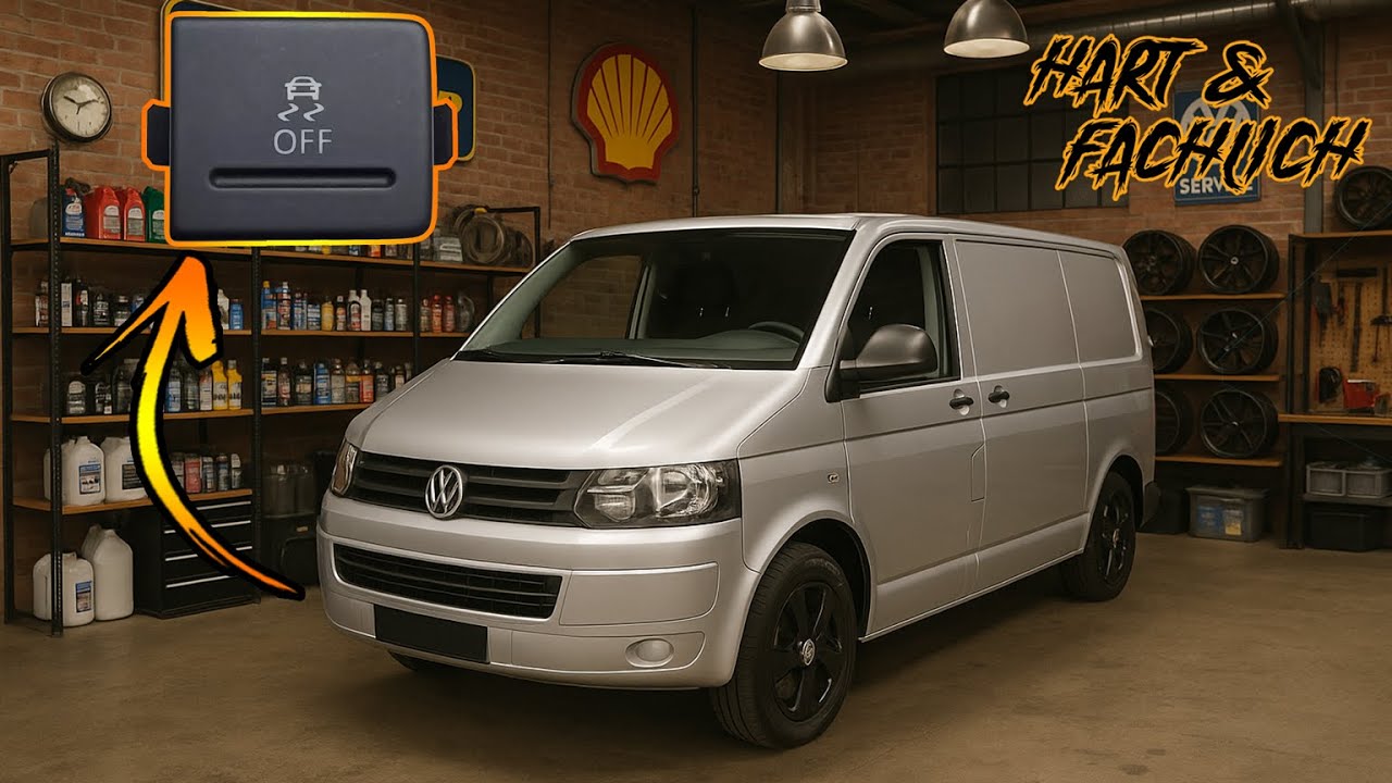 VW T5 Multivan ESP Taster wechseln ESP Leuchte ausbauen - YouTube