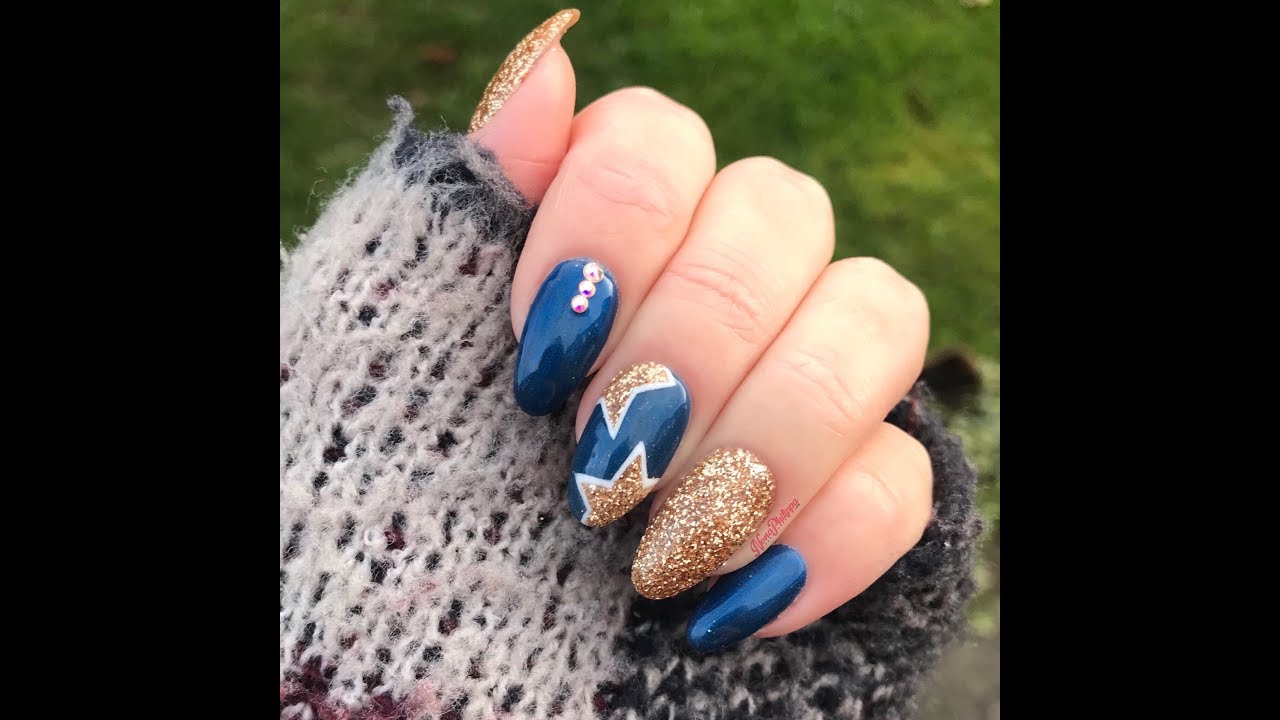 How To Do Glitter Stars-Using Magpie Gel Colours - YouTube
