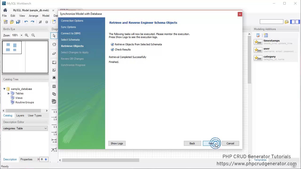 Php Crud Tutorial How To Build Up Your Database With Mysql Workbench Phpcg Youtube