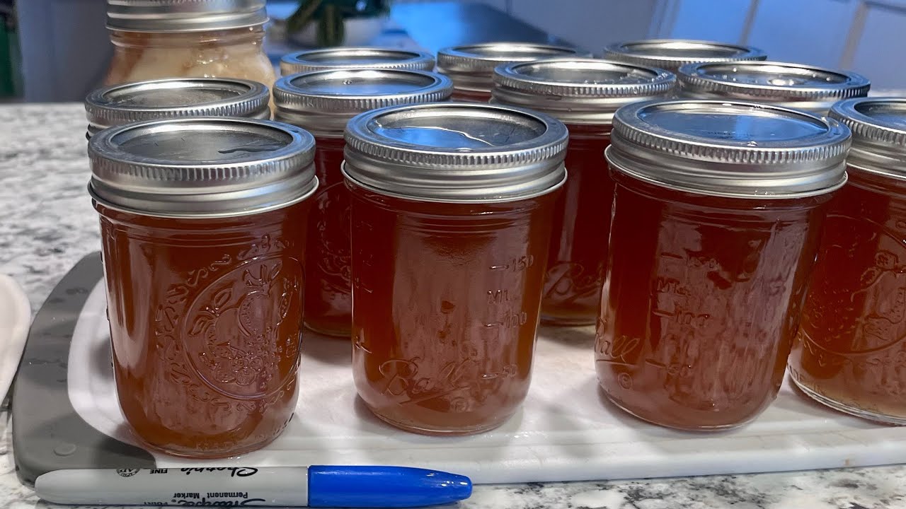 Pear Jelly With Vanilla - Made With Pear Scraps - YouTube