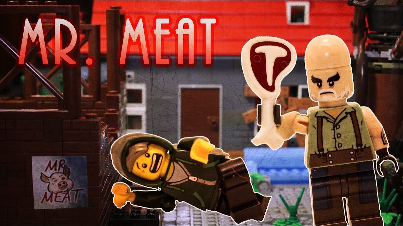 LEGO Mr. Meat horror game stop motion - YouTube