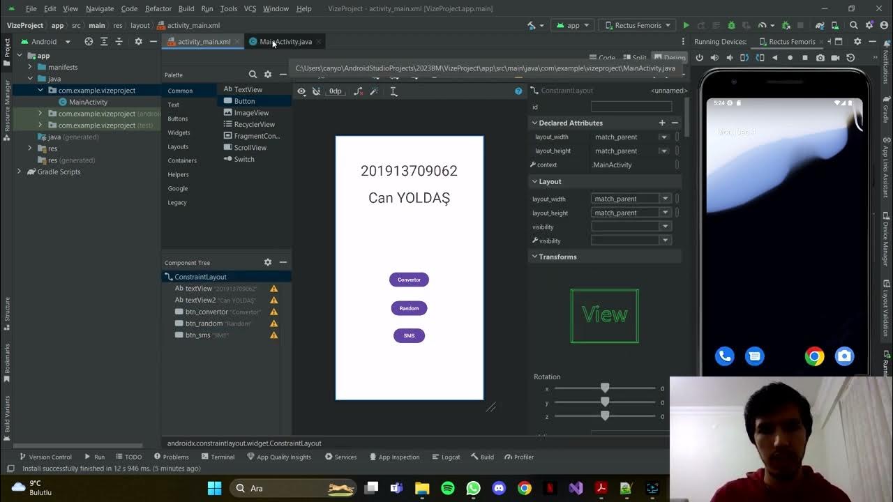 ANDROID JAVA | RANDOM GENERATOR, CONVERTOR AND SMS APP | MAIN ACTIVITY - YouTube