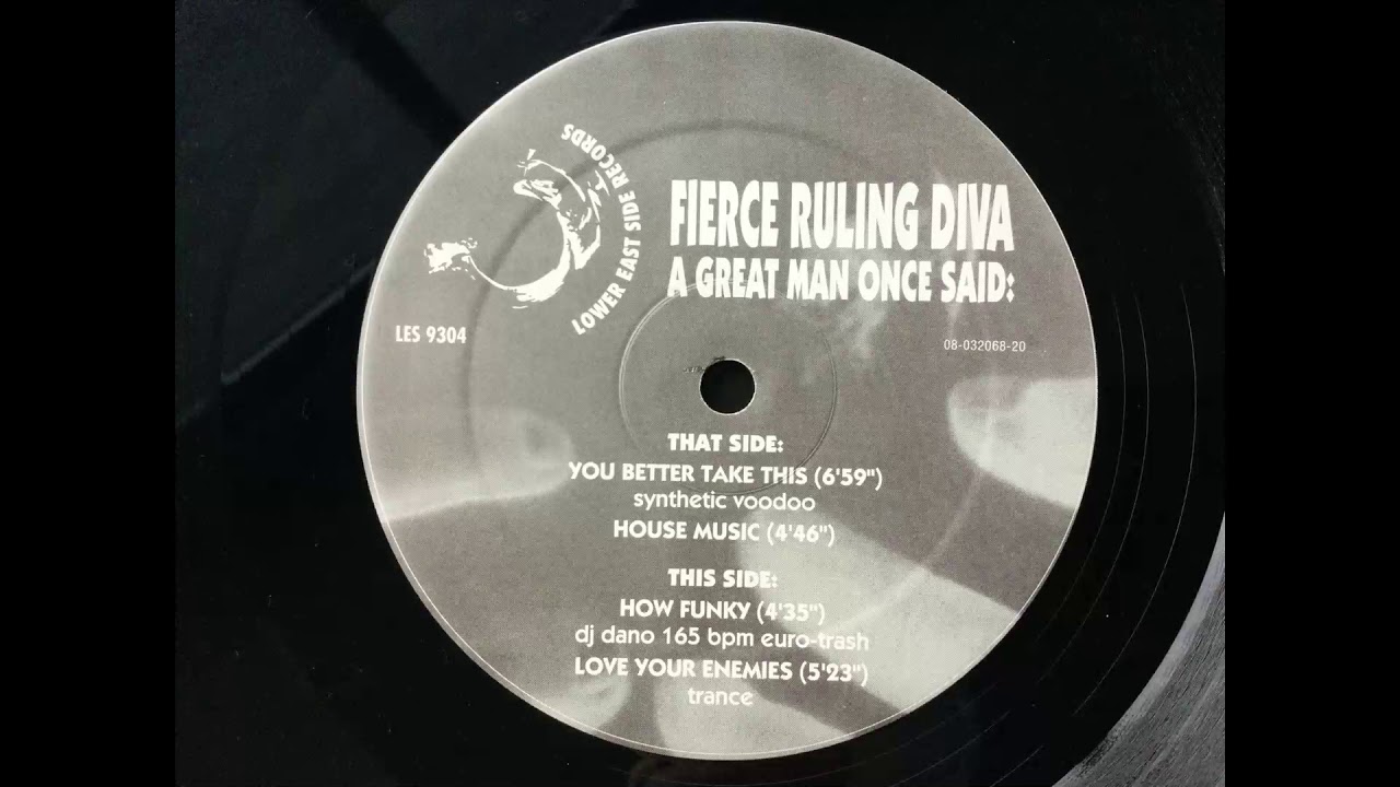 Fierce Ruling Diva - Love Your Enemies. Lower East Side Records - YouTube