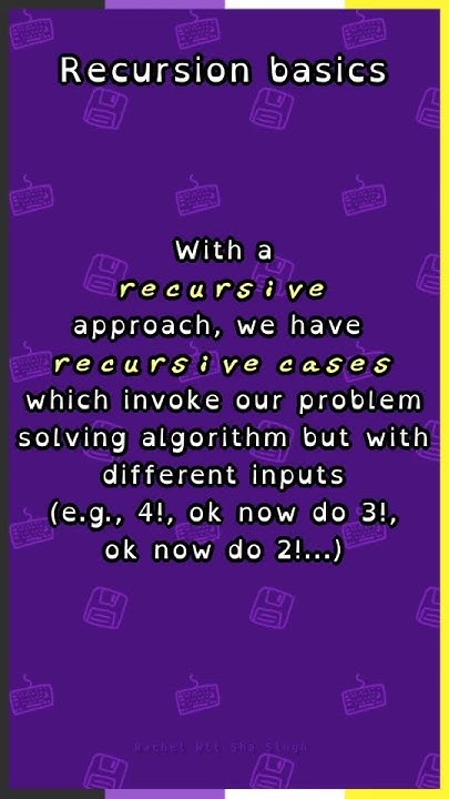 Recursion basics #cplusplus #cpp #programming #recursion - YouTube
