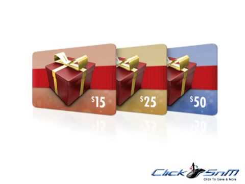 Gift Cards Coupons for Discounts on all Types of Gift Cards - YouTube