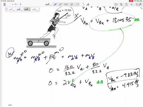 Dynamics - Conservation of Momentum example 4 - YouTube