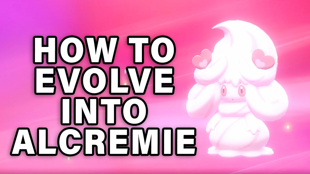 How to EVOLVE Milcery into ALCREMIE Pokemon Sword & Shield - YouTube