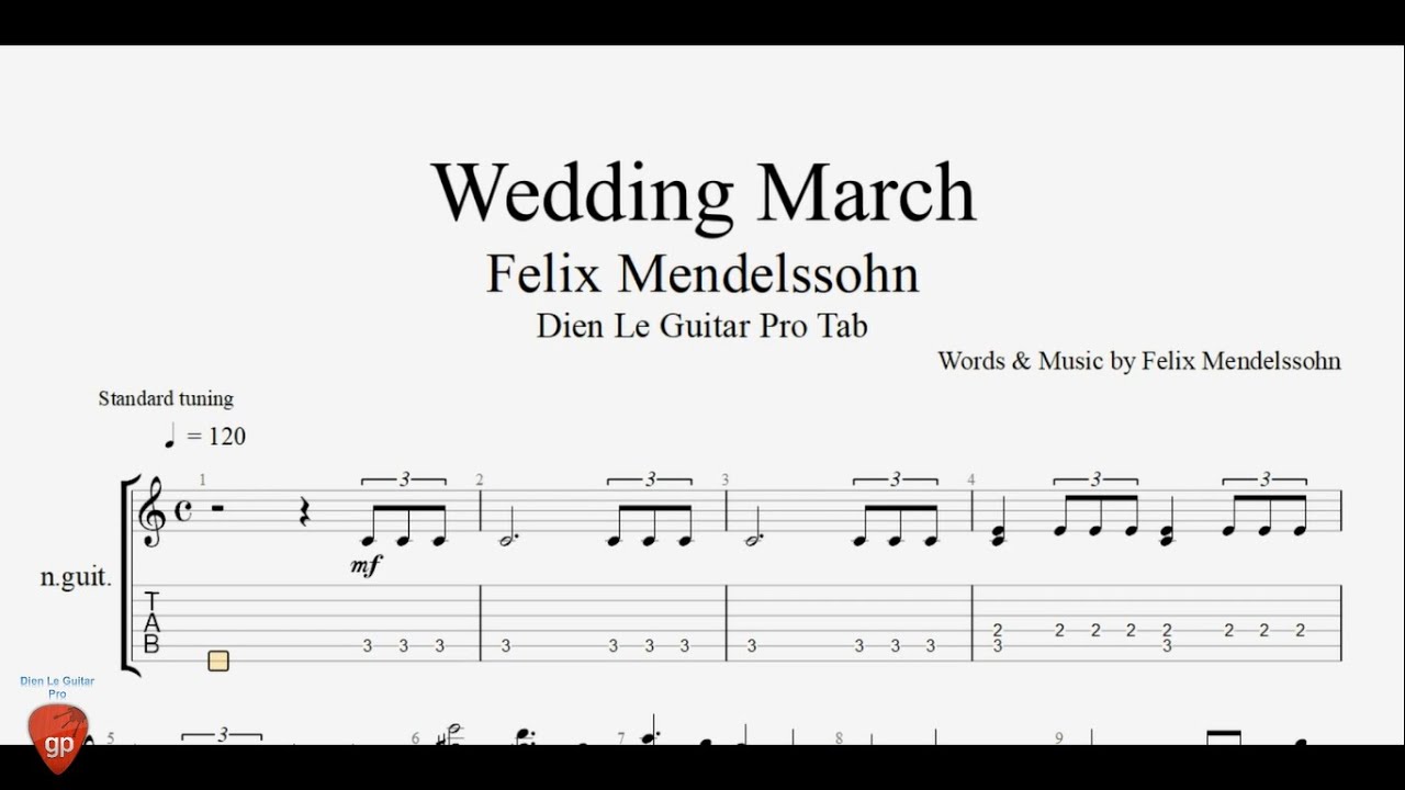 Wedding March Guitar Chords