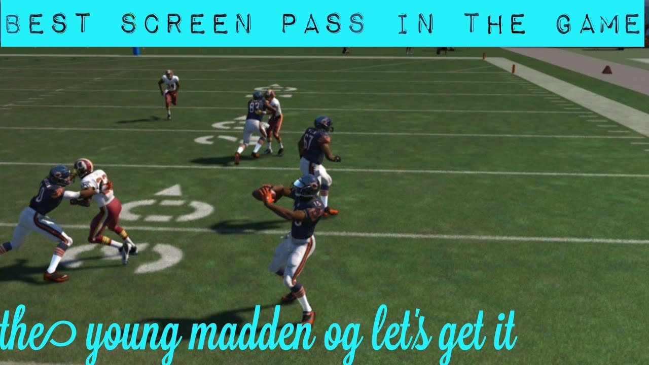 Best screen pass madden 18 - YouTube