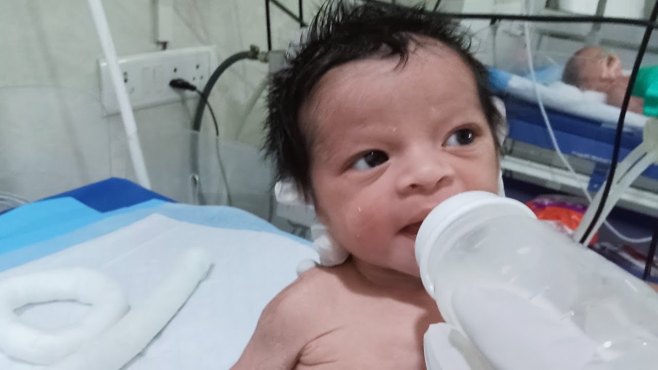 CUTE BABY TAKE FEEDING SO WELL ADORABLE BABY FEEDING NICU - YouTube