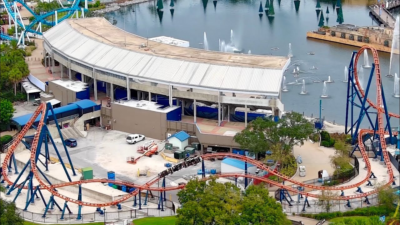 Ice Breaker Drone Footage 4K 60fps SeaWorld Orlando, FL - YouTube