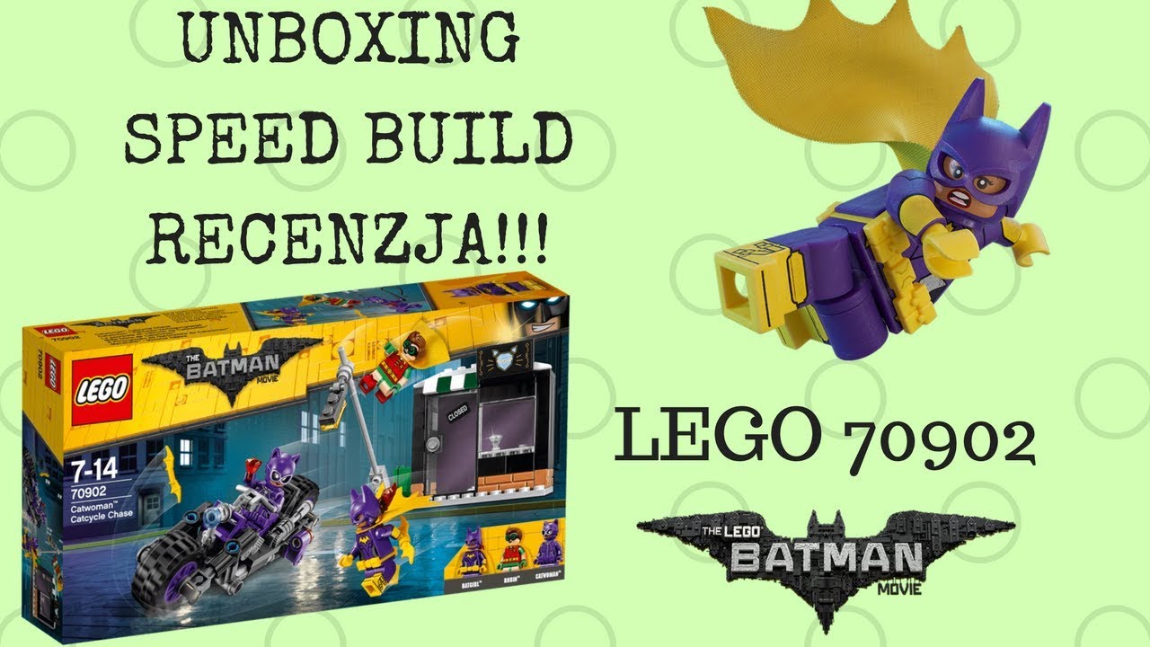 LEGO 70902 CATWOMAN CATCYCLE CHASE - UNBOXING + SPEED BUILD + RECENZJA ...
