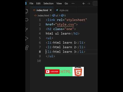 html ul learn #htmlcode #webdevelopment #webprogramming #html5 #htmltutorial #htmlcss #python ...