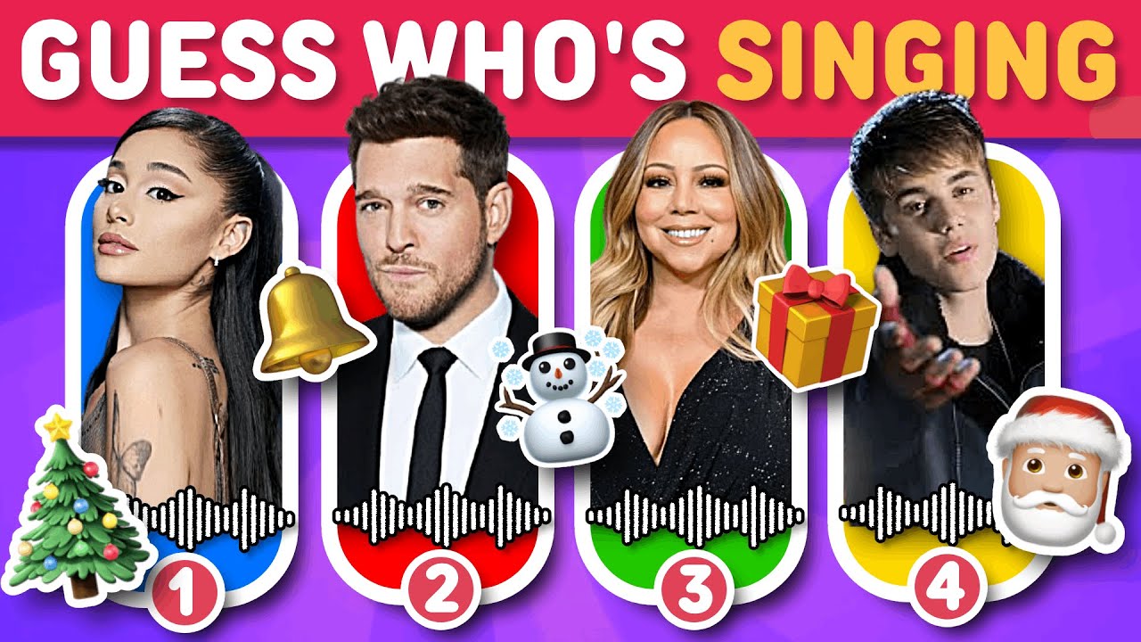 GUESS WHO'S SINGING 🎄🎁 Christmas Song Edition | Music Quiz - YouTube