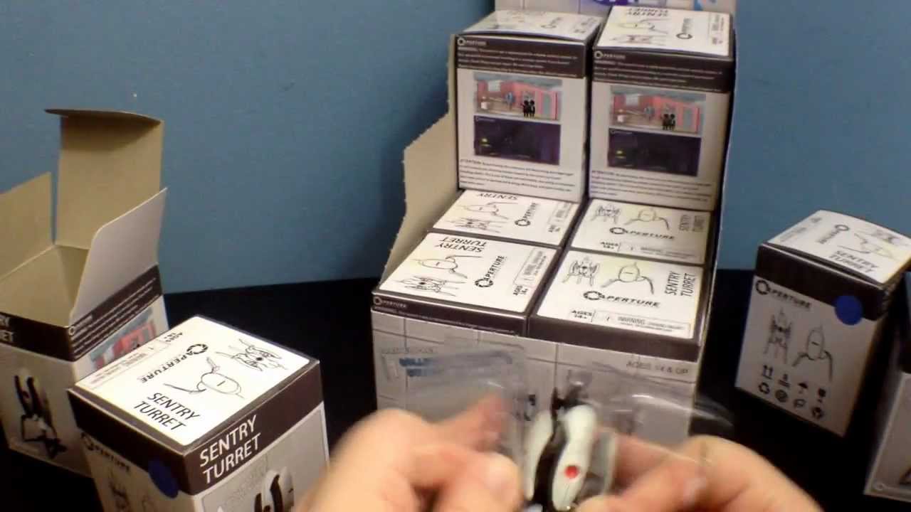 Neca & Wizkids' Portal 2 Mini Sentry Turrets Blind Box Opening & Review ...
