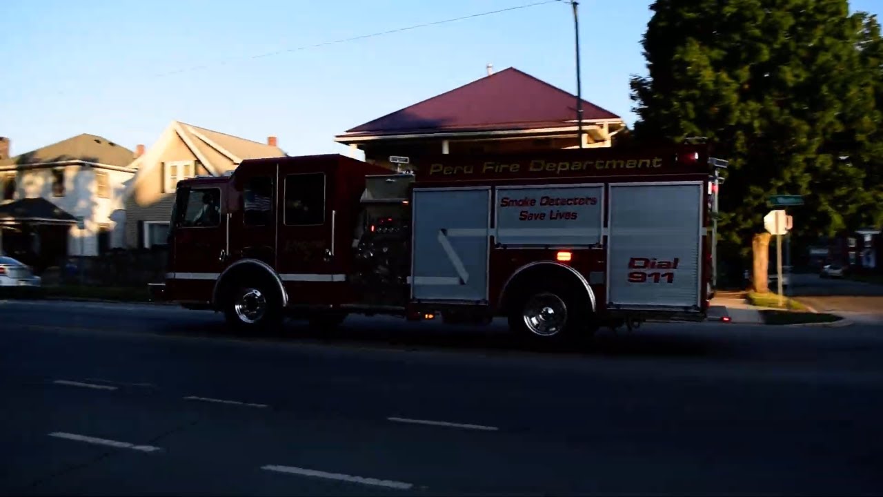 Peru Fire Department Responding - YouTube