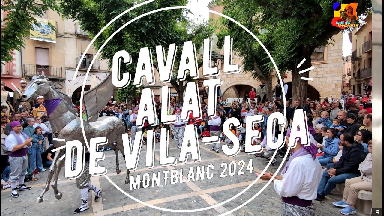 Cavall Alat de Vila-seca als 30 Anys dels Amics del Gegants de Montblanc - YouTube