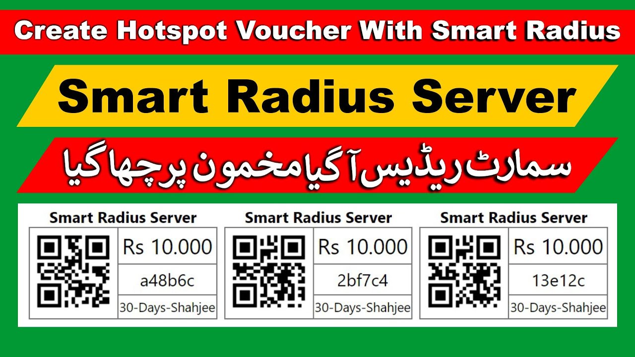 How To Create Hotspot Voucher With Smart Radius Server 2024 | Alternative To The Mikhmon Voucher ...