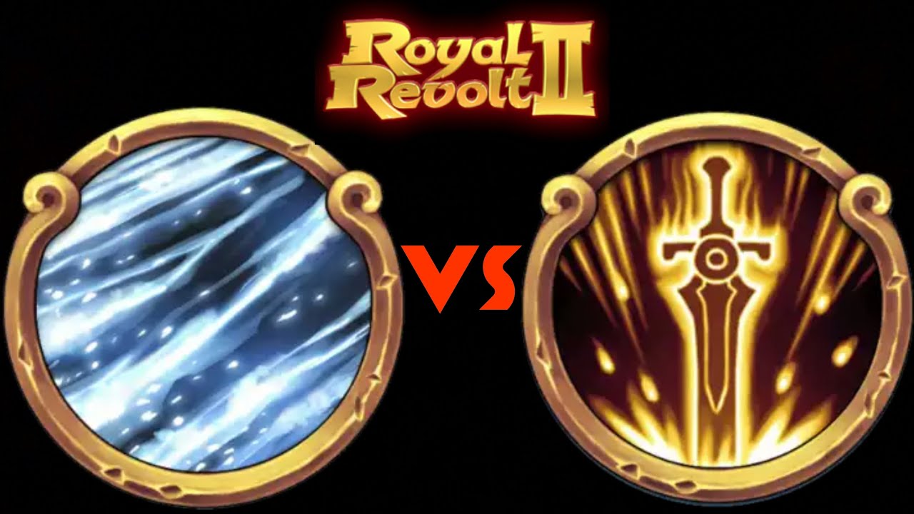 ROYAL REVOLT 2 - BLIZZARD vs SWORDRAIN (spells test) - YouTube