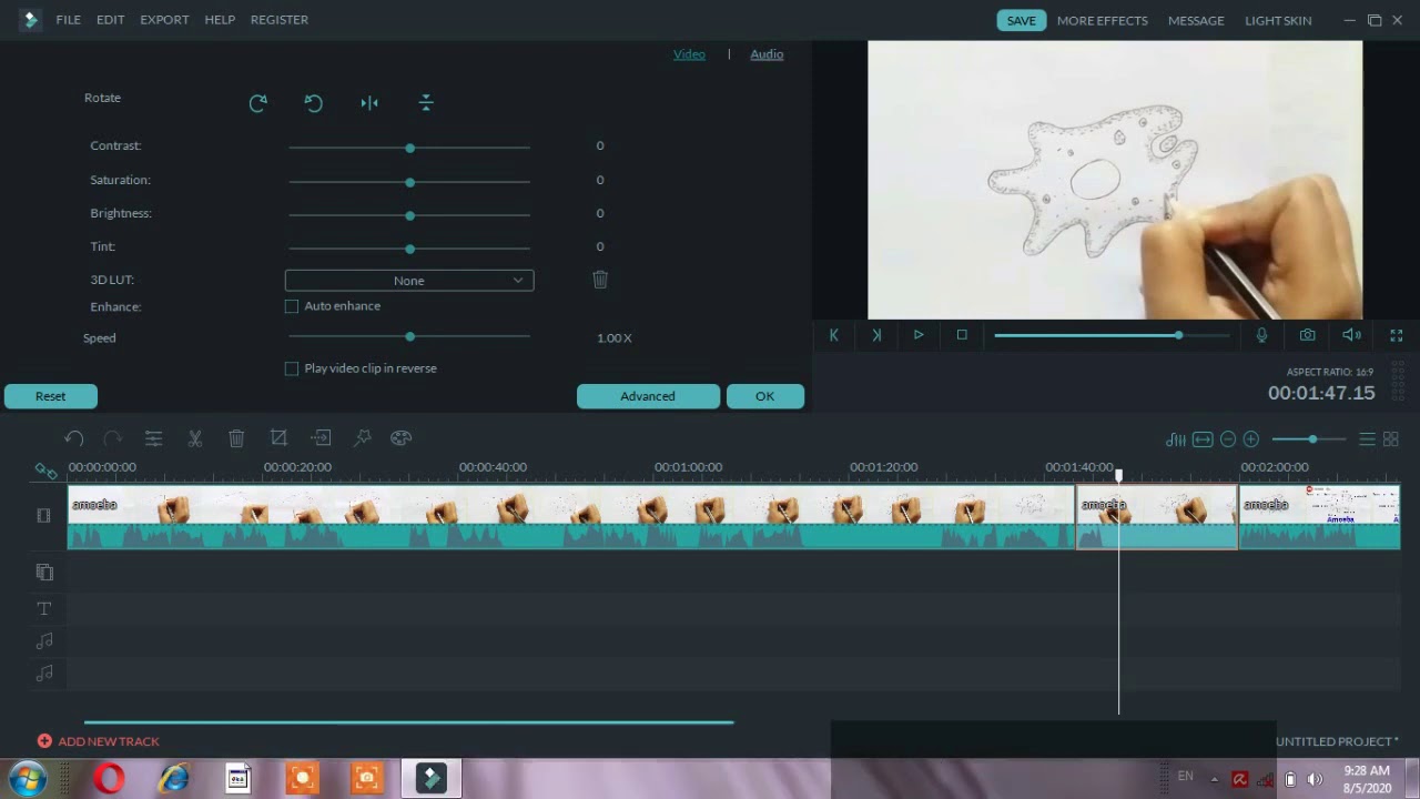 how to reverse a video in filmora 9 | how to add reverse effect in ...