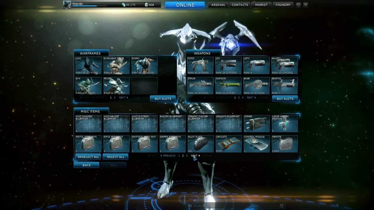 Warframe: Login Reward | Orokin Reactor [PATCHED] - YouTube