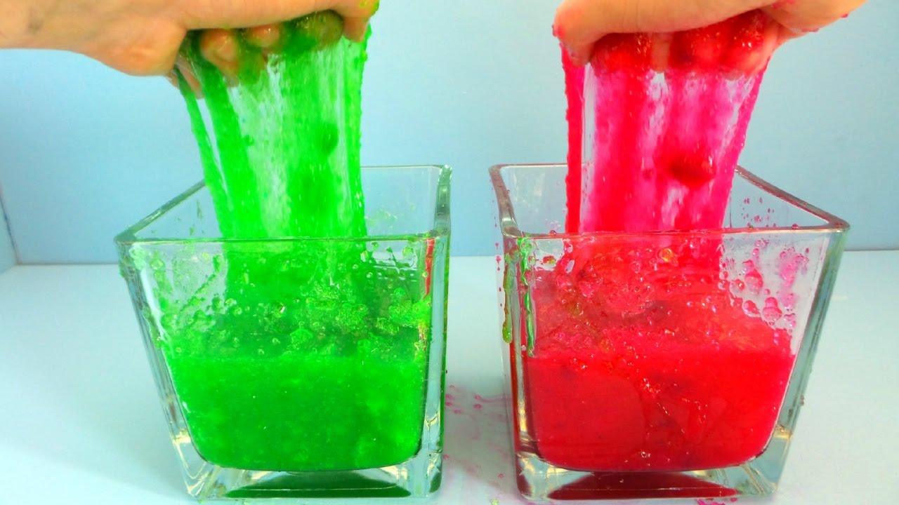Slime Baff Red and Green unboxing and making - YouTube