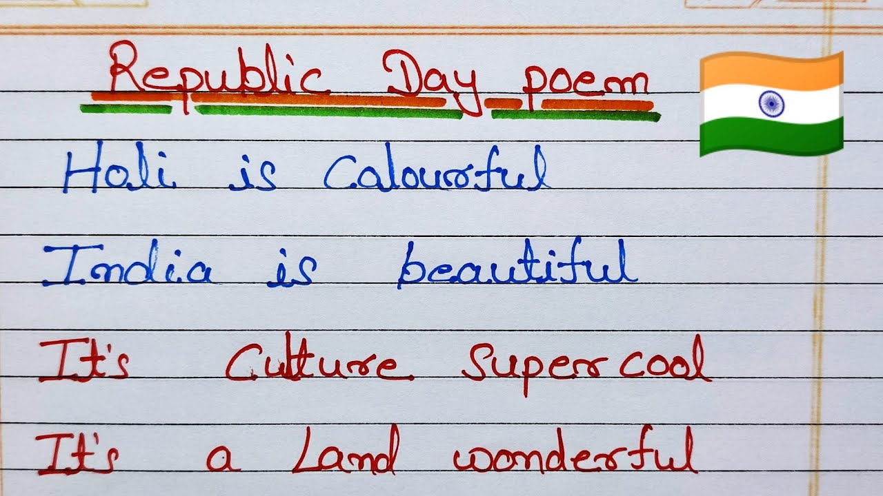 Republic Day poem in English || 26 January Kavita English mein 2024 ...