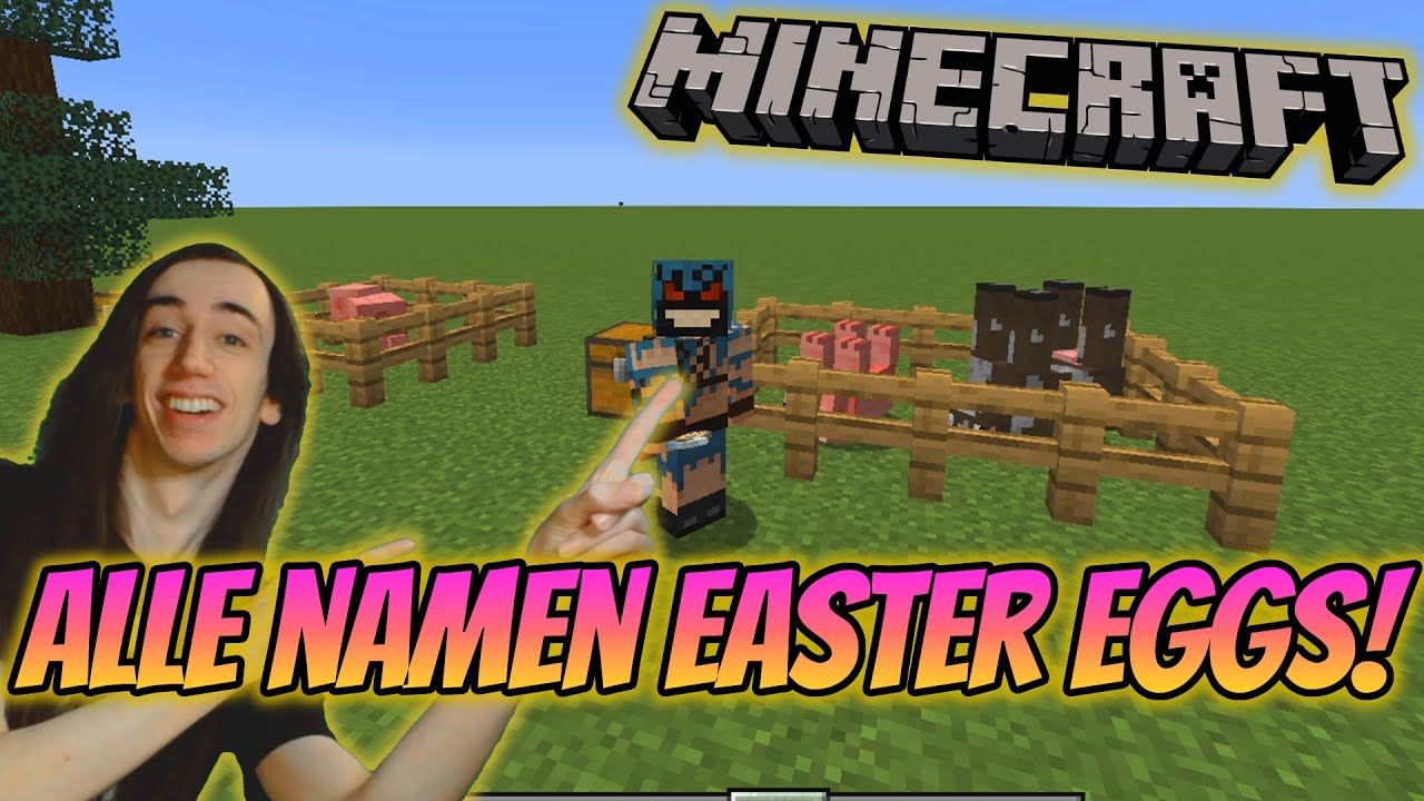 Minecraft Alle Easter Egg Namen! - Minecraft Kurztipps - YouTube