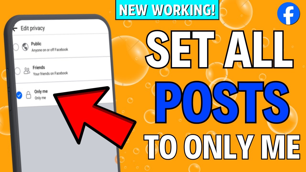 How to Set All Posts to Only Me on Facebook (2024) - YouTube