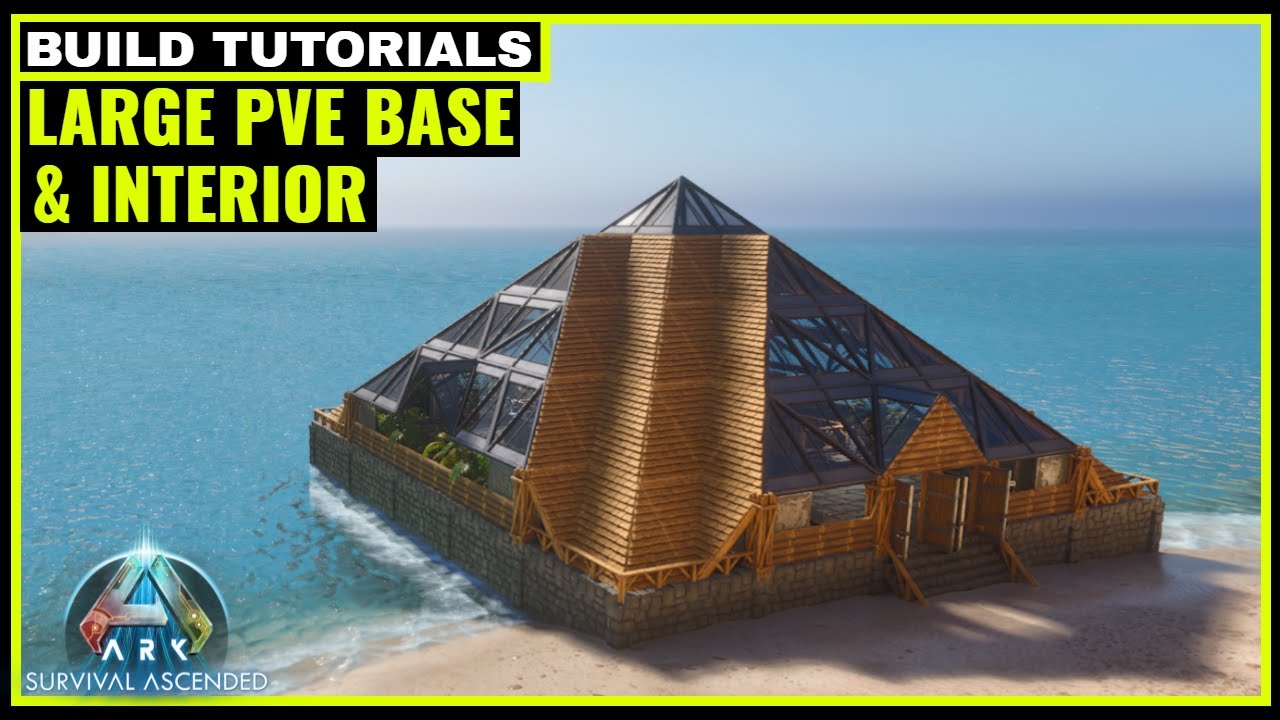 How To Build A Large PVE Base & Interior | Ark Survival Ascended - YouTube
