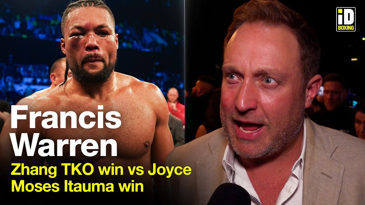 Francis Warren Reacts To Zhang Zhilei Sensational TKO Win vs Joe Joyce ...