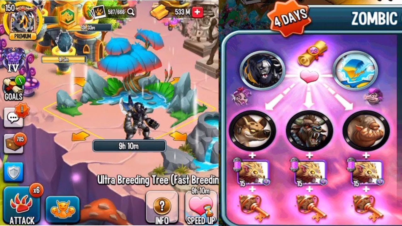 Monster Legends zombic quest event breed metalhead galate jr get balor ...