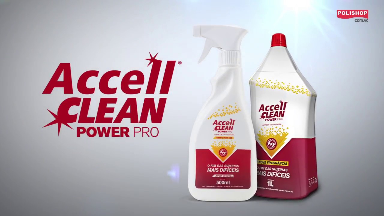 Polishop com.vc | Accell Clean Power Pro Pronto para Uso - YouTube