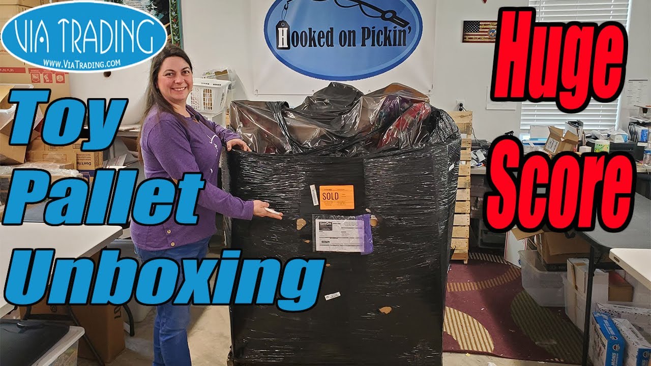 Via Trading Pallet Unboxing - Massive Amount of Toys - Huge Score ...