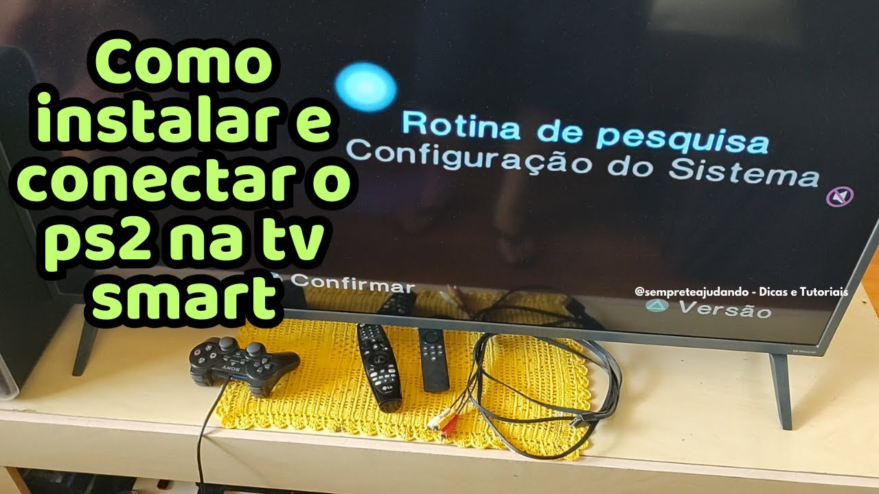 Como instalar e conectar o ps2 na tv smart - YouTube