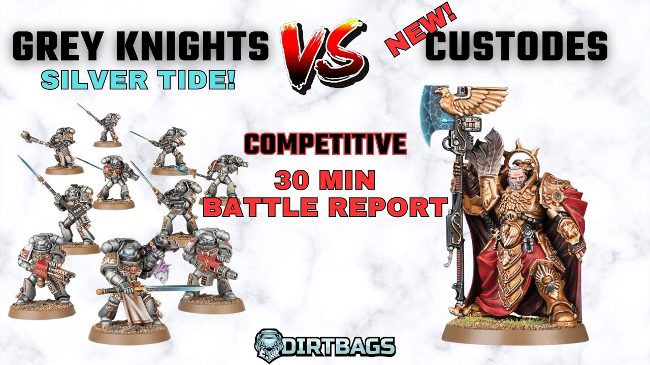 Grey Knights vs New Custodes Codex | Competitive Leviathan | Warhammer ...