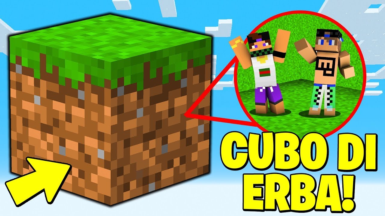 SI PUÓ SOPRAVVIVERE IN UN CUBO DI ERBA? - Minecraft ITA - YouTube