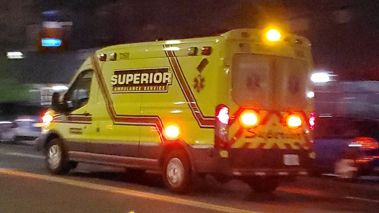 Chicago Based FEMA TaskForce Superior Ambulance Responding On East ...