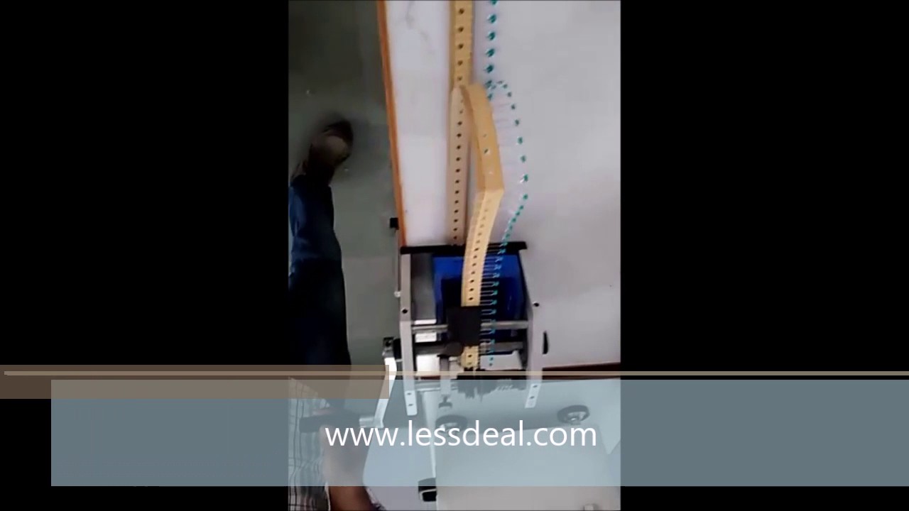 capacitor leg cutting machine - YouTube
